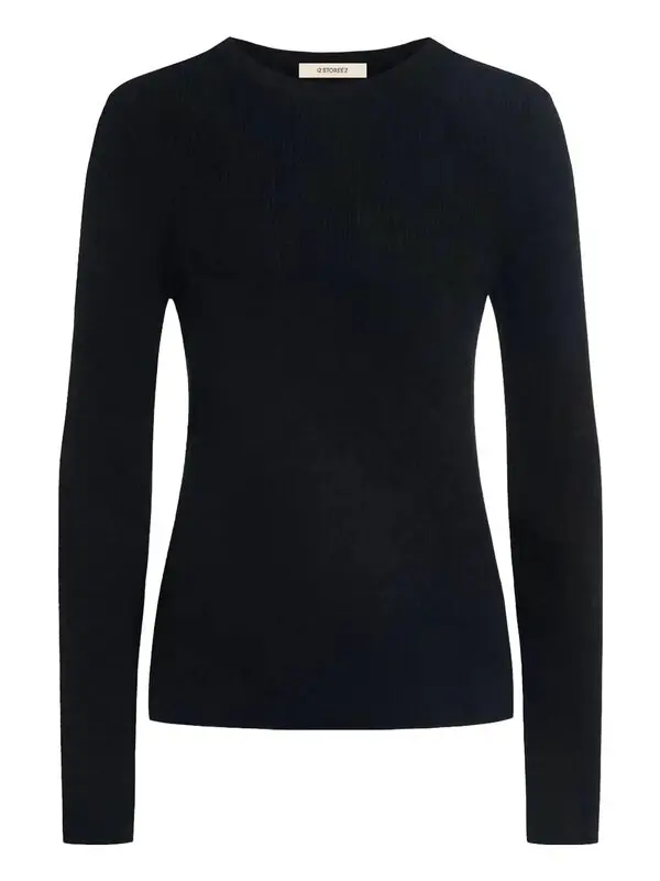 12 STOREEZ Merino Wool Sweater - Black