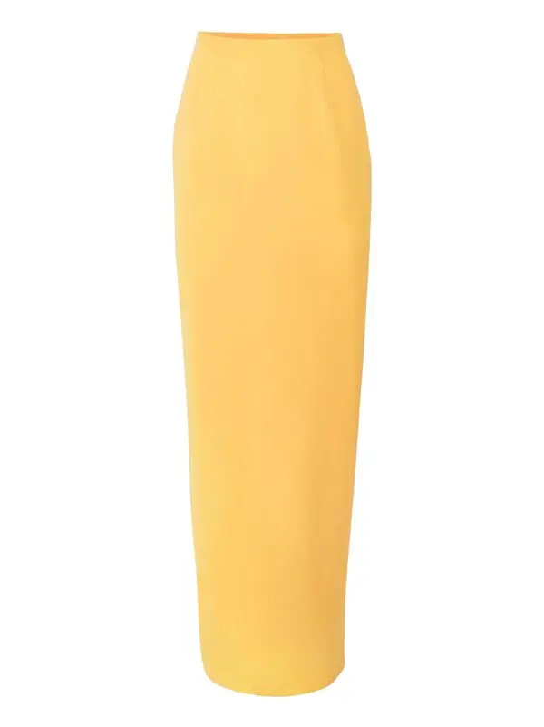 Carolina Herrera Column Maxi Skirt - Yellow