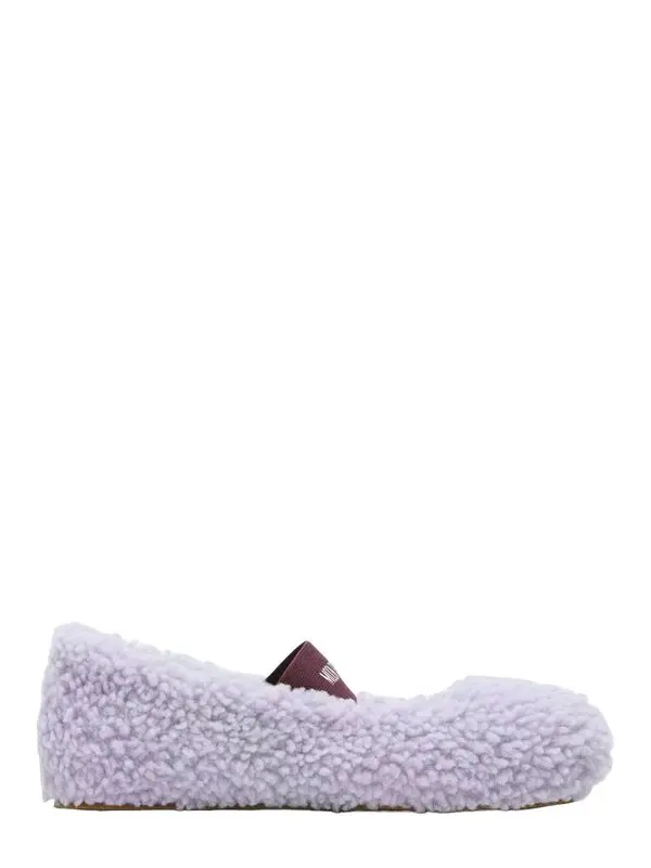 Moon Boot Shearling Ballerina Flats - Purple