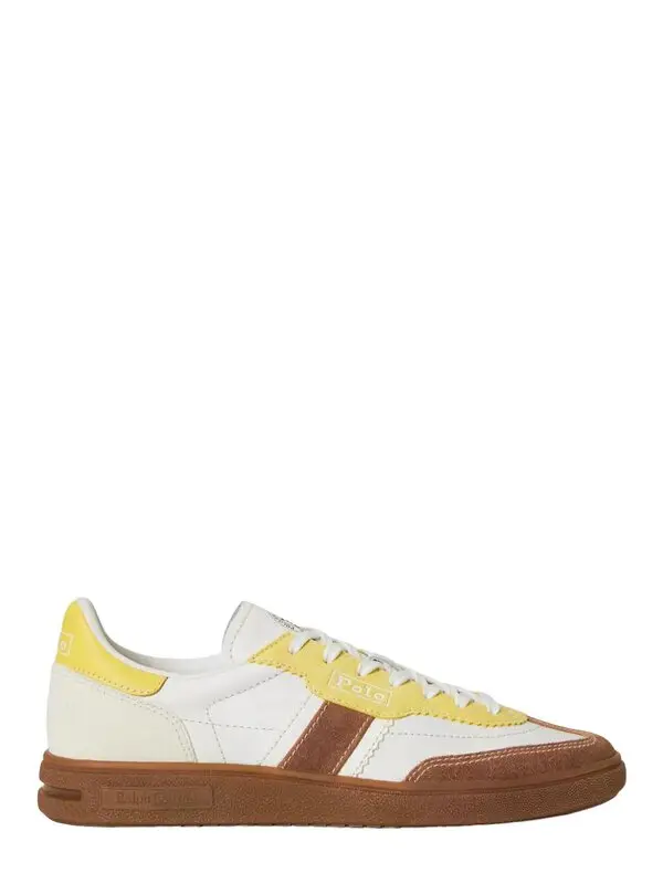 Polo Ralph Lauren Side Stripes Bedford Trainers - Yellow