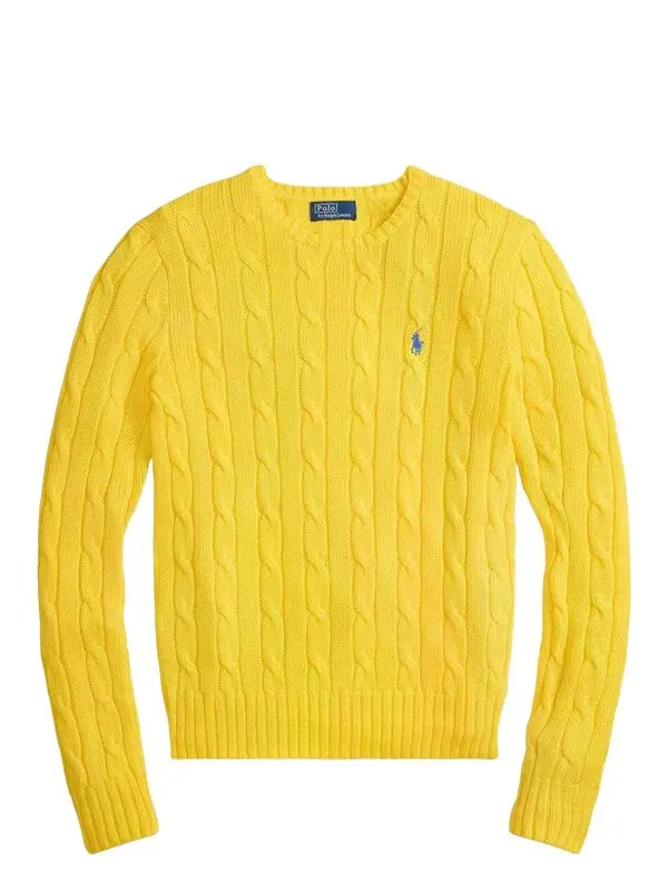 Ralph Lauren Cable-knit Crew-neck Sweater - Yellow