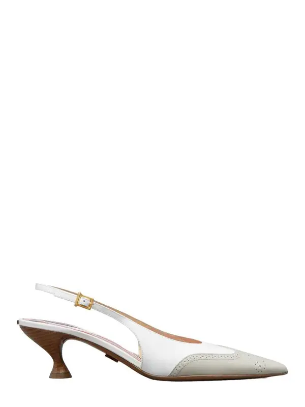 Thom Browne 50mm Sling-back Pumps - White
