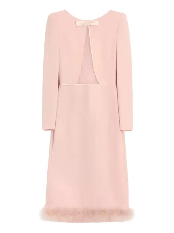 Valentino Garavani Midi Shoulder Pads Dress - Pink