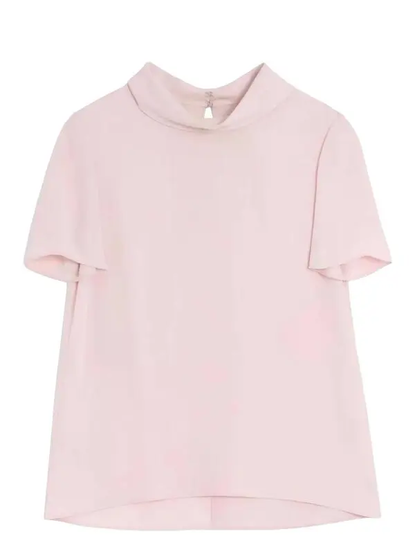 Valentino Garavani Hook-and-eye Georgette Top - Pink