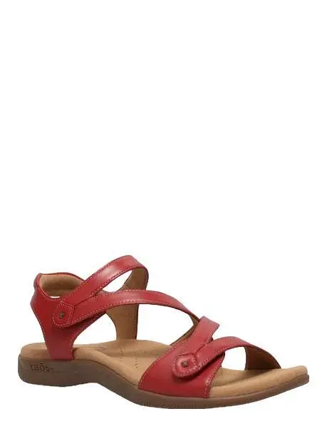 TAOS Big Time Ankle Strap Sandal - Red