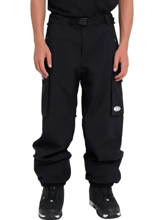 Quiksilver Snow Down Waterproof Cargo Snowboard Pants - Black