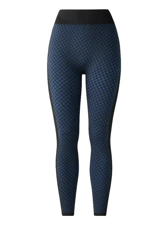 RHONE Houndstooth Check Leggings - Navy Blue Hounds