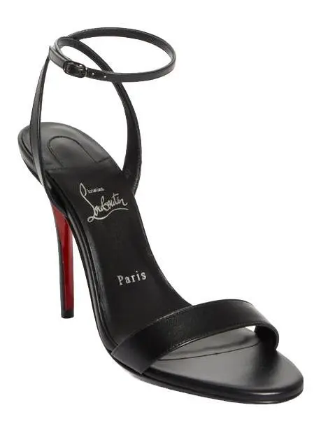 CHRISTIAN LOUBOUTIN Miss Z Ankle Strap Sandal - Black/black