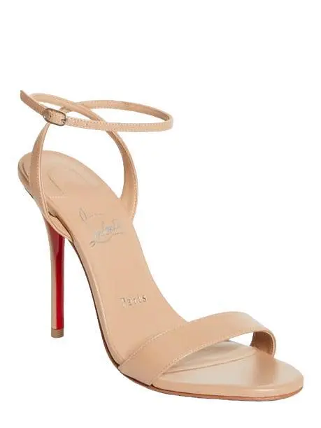 CHRISTIAN LOUBOUTIN Miss Z Ankle Strap Sandal - Blush/blush