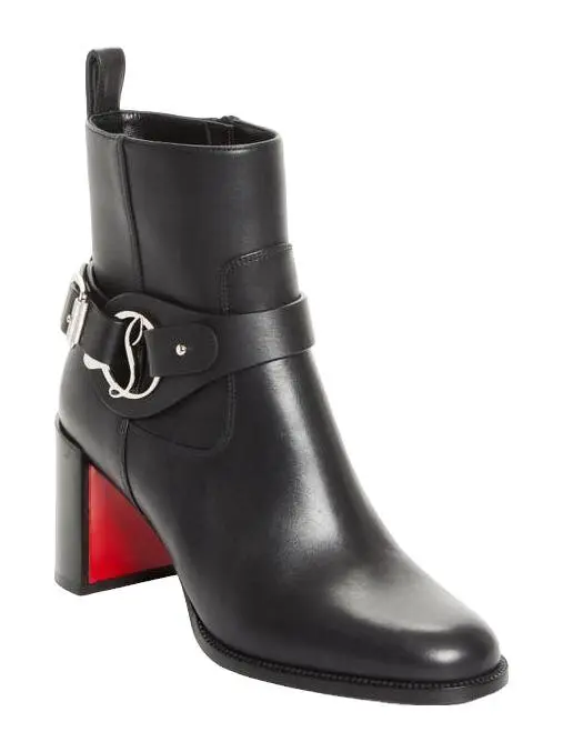 CHRISTIAN LOUBOUTIN Dianouchette Ankle Bootie - Black/black Lucido