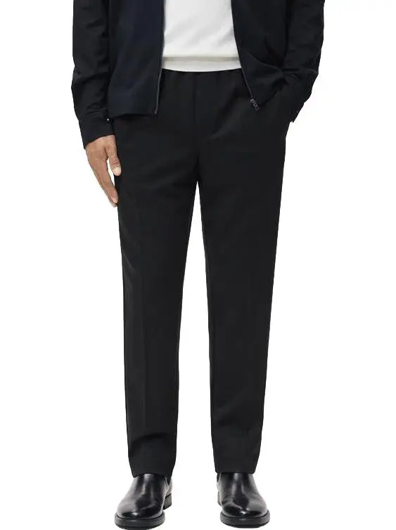 Mango Drawstring Trousers - Black