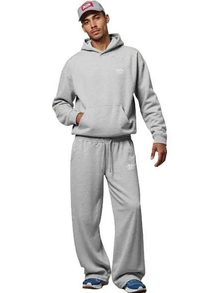 AELFRIC EDEN Fleece Pullover Hoodie Set - Grey