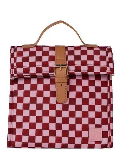 THE SOMEWHERE CO Lunch Satchel - Crimson Haze