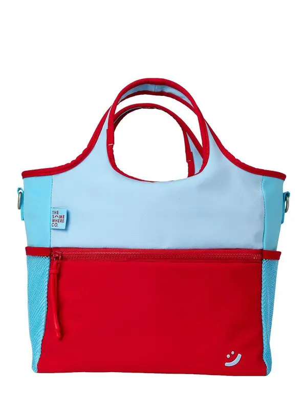 THE SOMEWHERE CO Drawstring Lunch Cooler - Raspberry Crush
