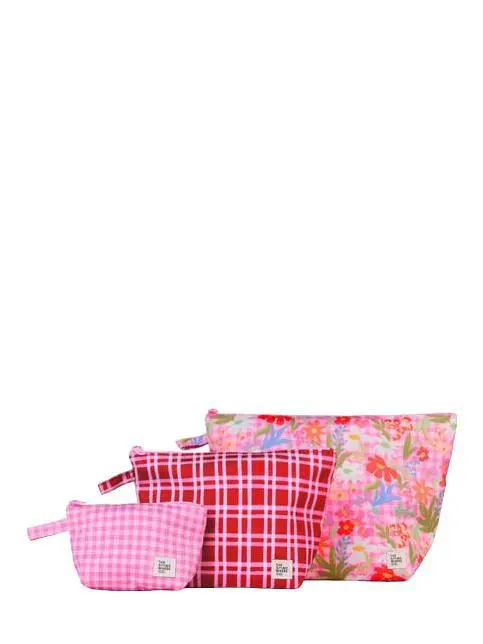 THE SOMEWHERE CO Handy Pouch Trio - Flowerburst