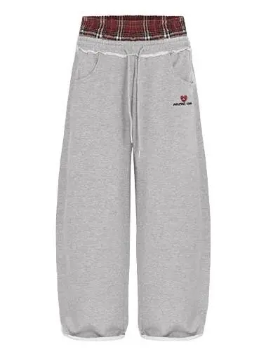AELFRIC EDEN Double Waist Baggy Sweatpants - Grey