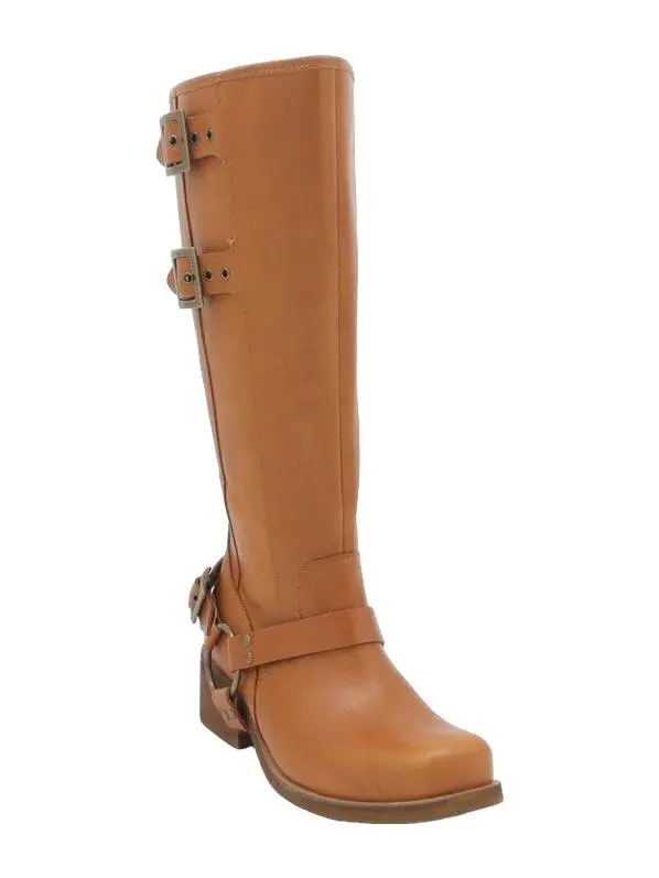 STIVALI NEW YORK Naomi Moto Boots - Cognac