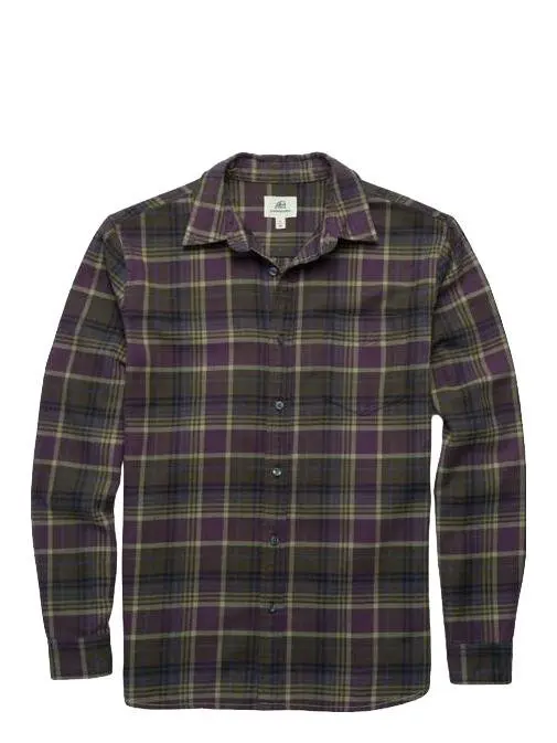 SURFSIDE SUPPLY CO. Brian Flannel Plaid Shirt - Grape Combo