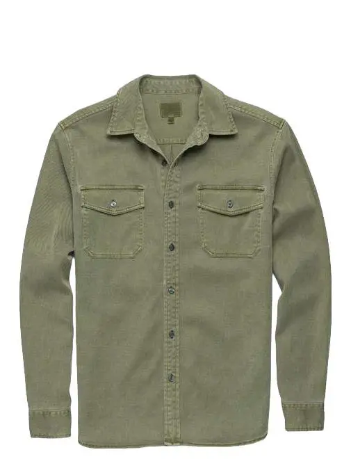 SURFSIDE SUPPLY CO. Jeb Tencel Shirt - Lichen Green