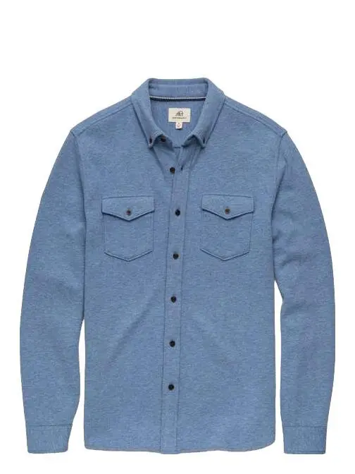 SURFSIDE SUPPLY CO. Rex Soft Knit Shirt - Blue Heather