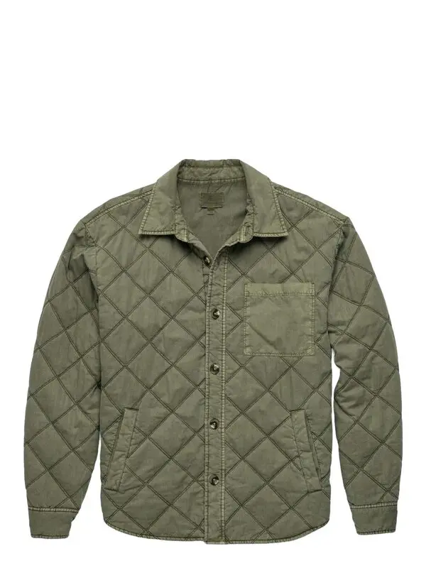 SURFSIDE SUPPLY CO. Lennon Quilted Shirt Jacket - Lichen Green