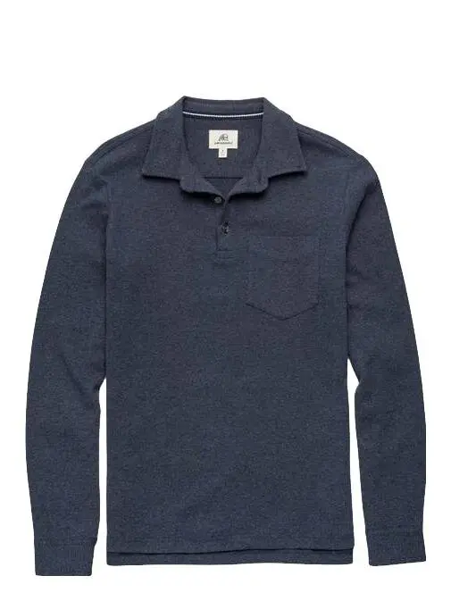 SURFSIDE SUPPLY CO. Cary Fleece Polo - Navy Heather
