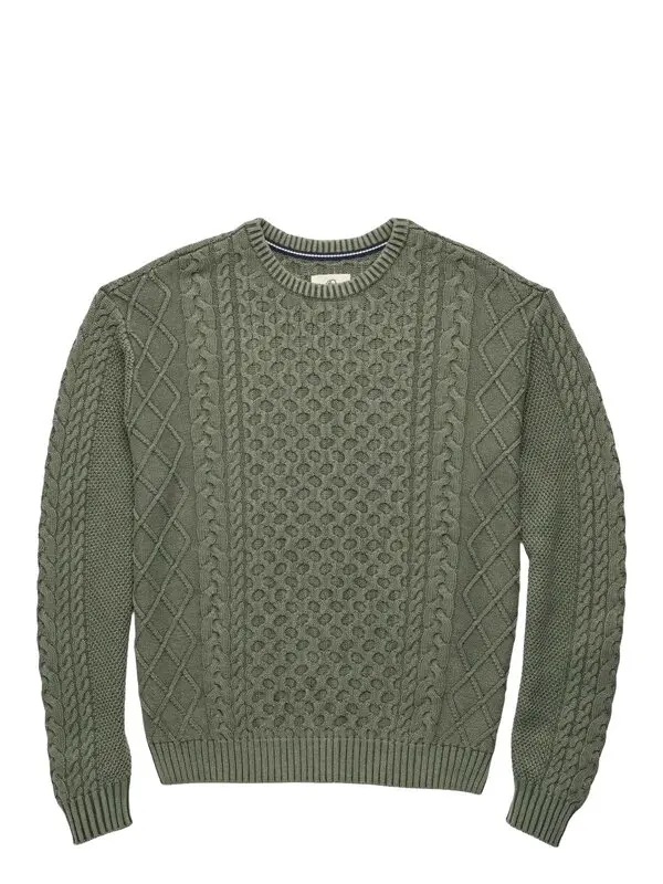 SURFSIDE SUPPLY CO. Eddie Knit Crewneck Sweater - Lichen Green