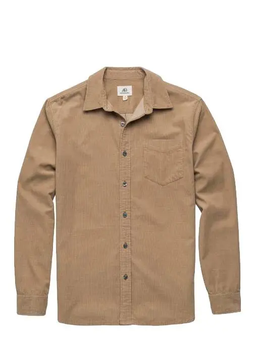 SURFSIDE SUPPLY CO. Brian Corduroy Shirt - Chinchilla