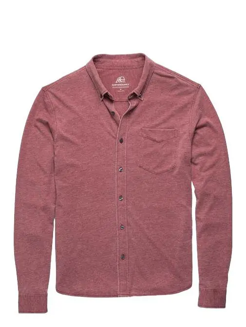 SURFSIDE SUPPLY CO. Anthony Burnout Shirt - Red Syrah