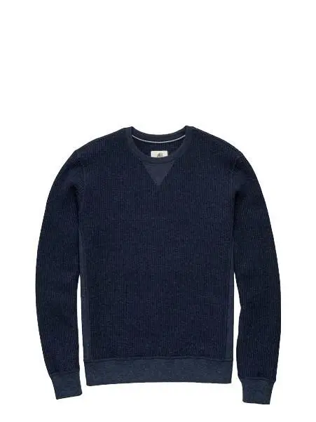 SURFSIDE SUPPLY CO. Butch Waffle Thermal Crewneck - Navy Heather