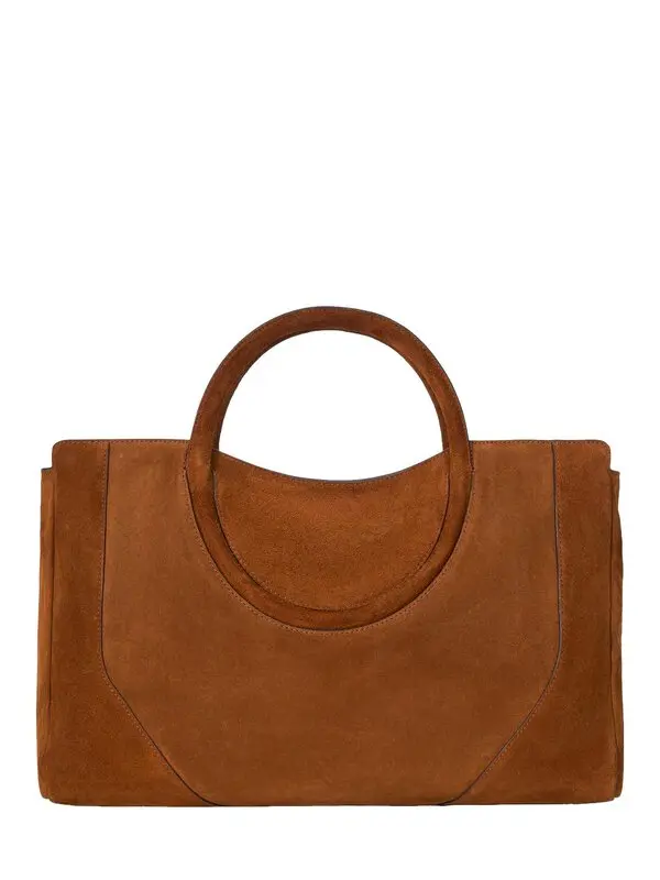 Staud Maude Leather Satchel - Tabacco