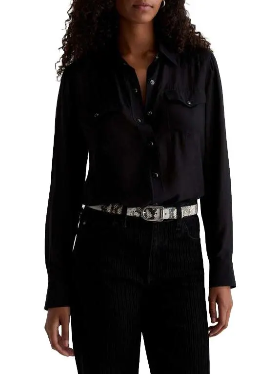 Ag Melia Western Shirt - Super Black