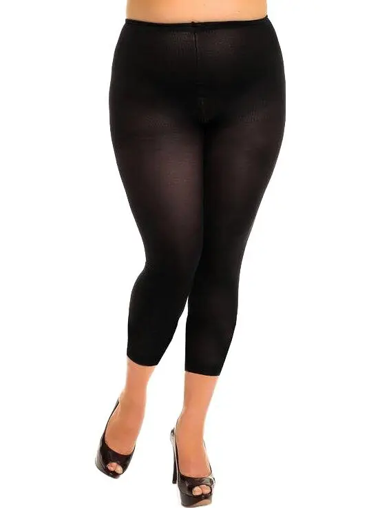 GLAMORY HOSIERY Velvet 80 Leggings - Black