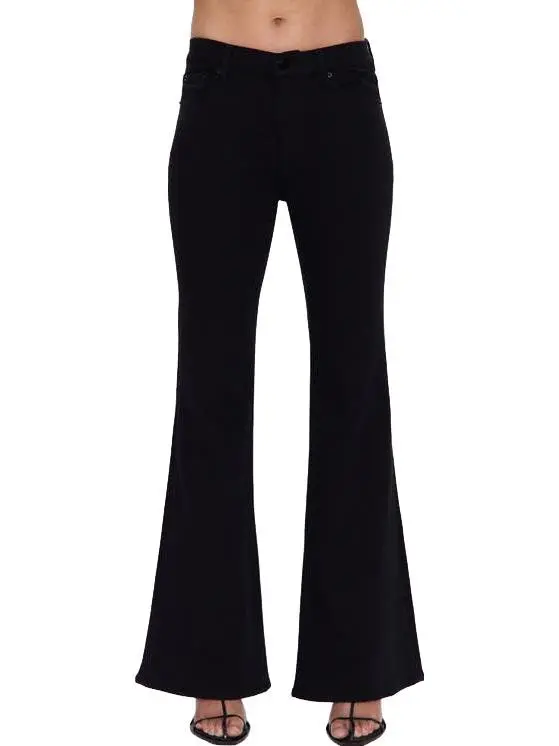 PISTOLA Kinsley High-rise Flare Leg Jeans - Noir