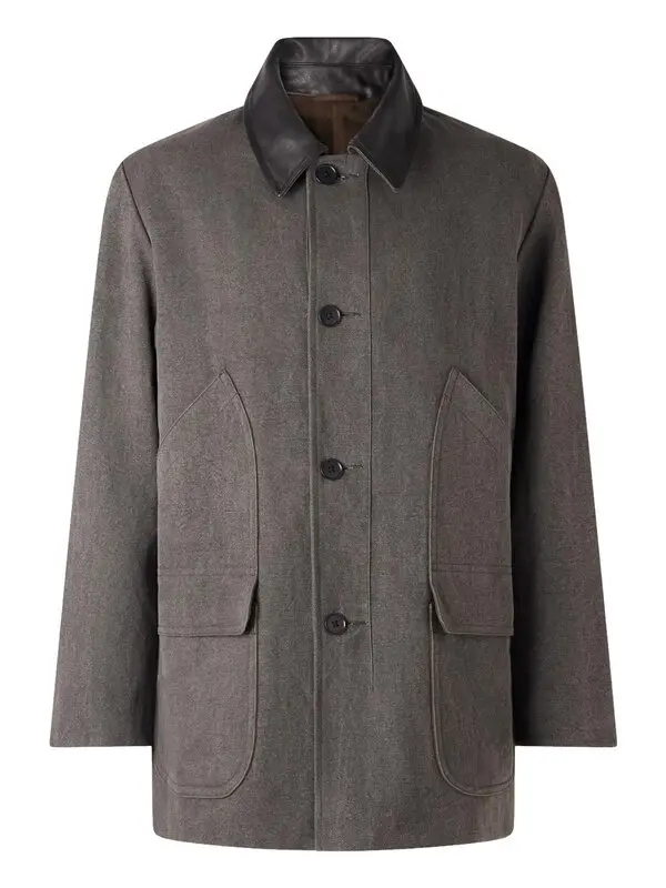 KAPTAIN SUNSHINE Cotton And Hemp-blend Coat - Black