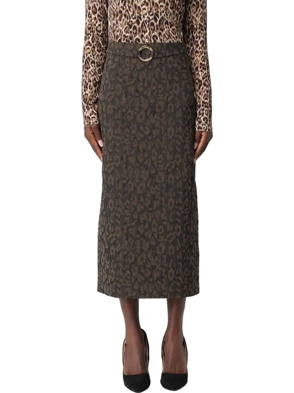 Just Cavalli Midi Skirt - Brown