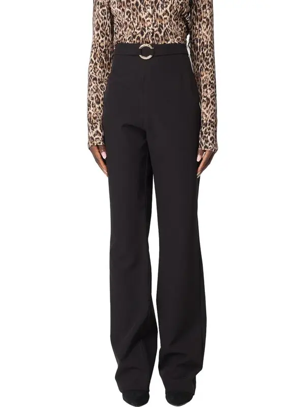 Just Cavalli Wide Leg Trousers - Black