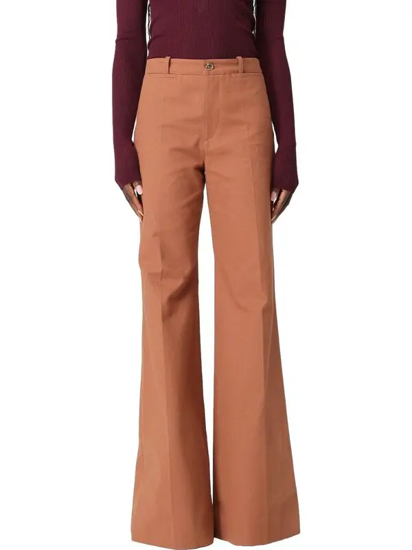 Chloé Wide Leg Pants - Brown