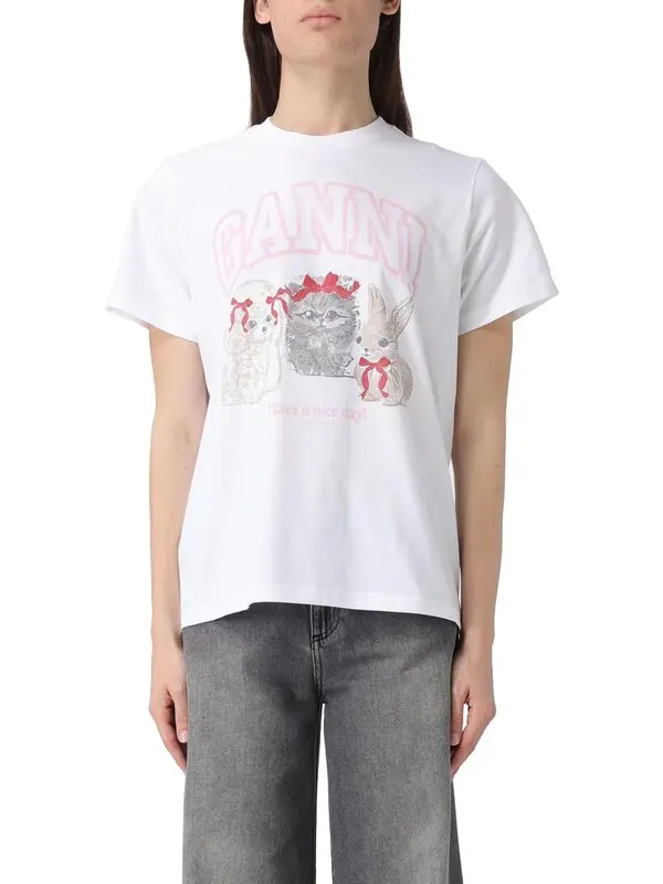 GANNI T-shirt - White