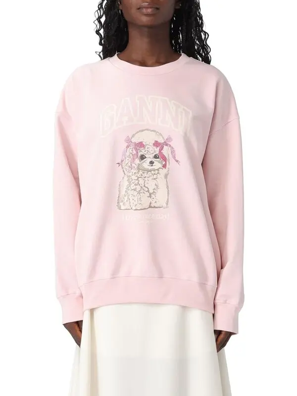 GANNI Sweatshirt - Pink