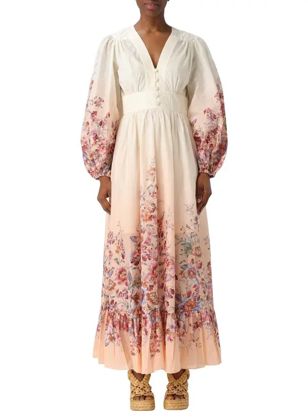 Zimmermann Floral Maxi Dress - White