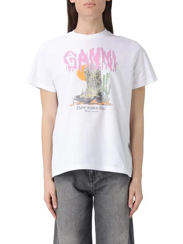 GANNI T-shirt - White