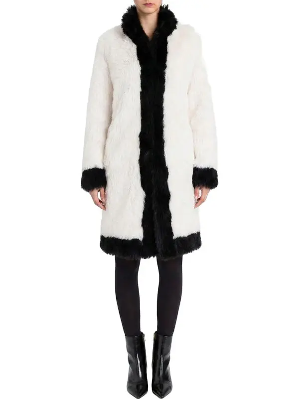 TWINSET Fur Coat - White