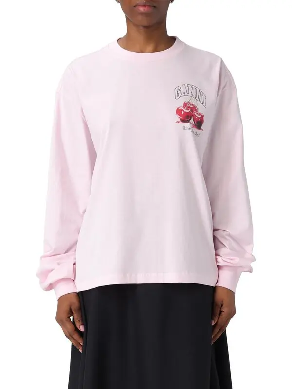 GANNI T-shirt - Pink