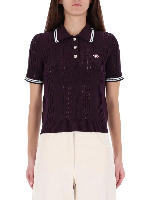 Casablanca Polo Shirt - Violet