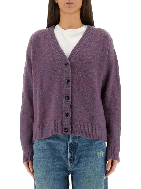 AMISH Buttoned Cardigan - Violet