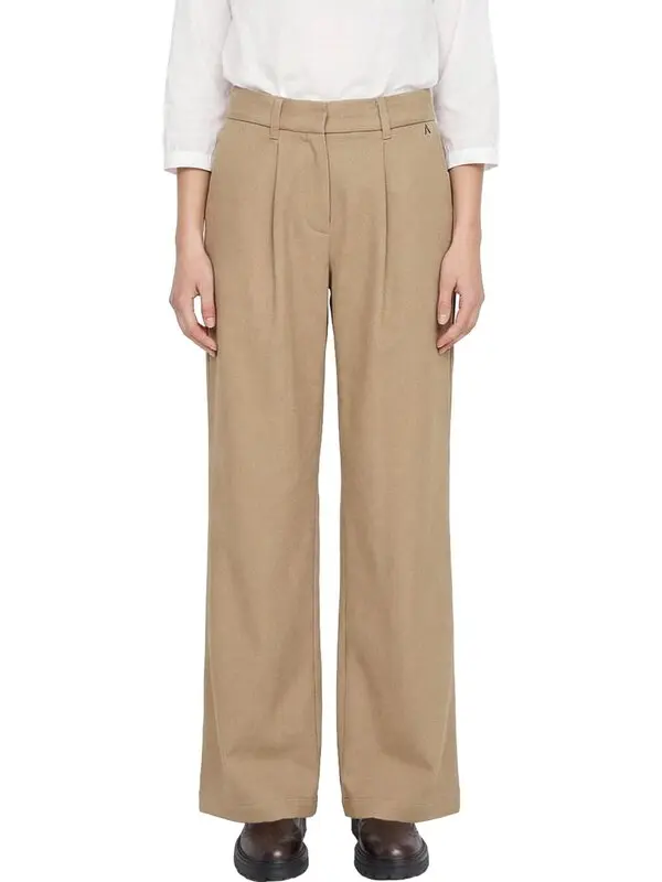 TWINSET Wide-leg Trousers - Camel
