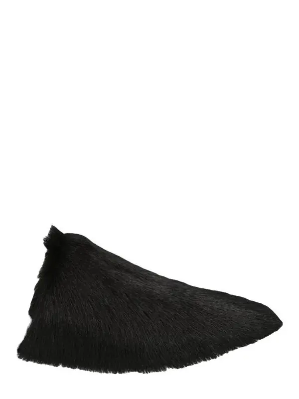 FERRAGAMO Selestina Fur Mule - Black