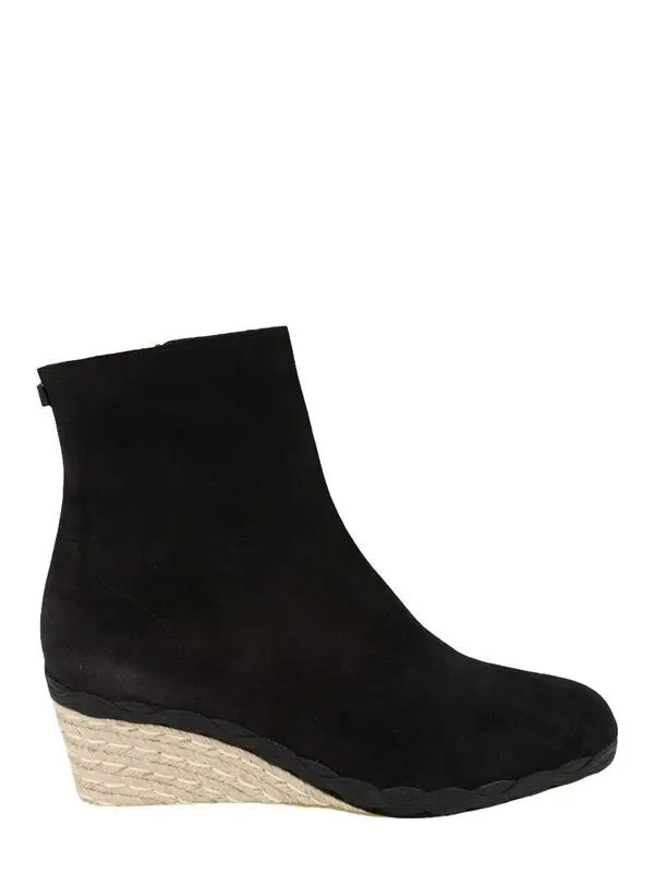 FERRAGAMO Suede Bootie - Black