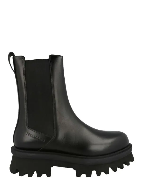 FERRAGAMO Flash Chelsea Boot - Black